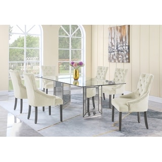 Best Master Furniture 7 Pieces Dining Set - 72 Inch - Bed Bath & Beyond ...