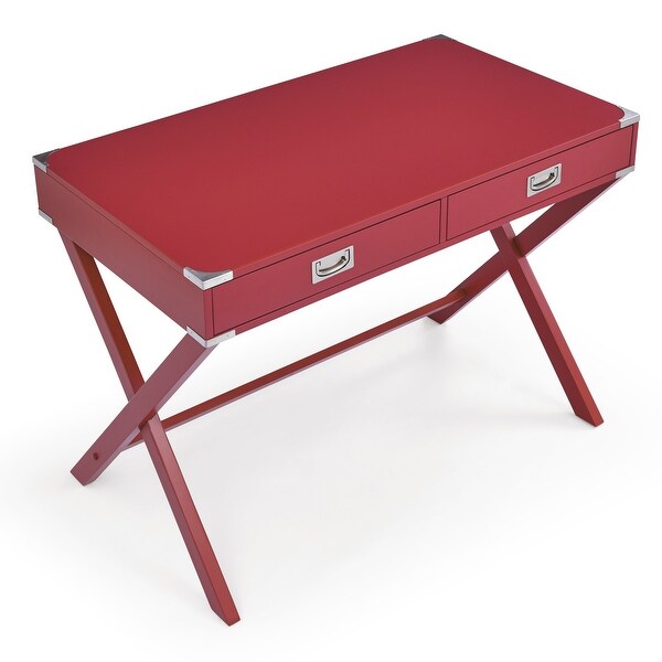 Computer Desk with Storage Solid Wood Desk with Drawers Modern Study Table for Home Office Small Writing Red Bed Bath Beyond 37939175