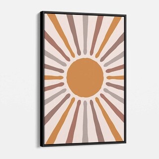 Brown Sun Wall Art Canvas 3168 - Bed Bath & Beyond - 39913572