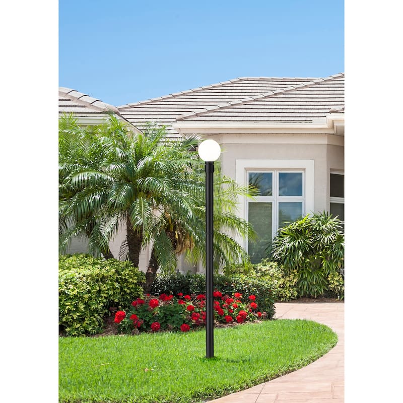 Laurent 1 Light Outdoor Post Mounted Fixture - Black - Bed Bath ...