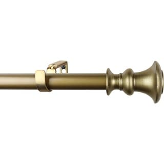 1-inch Diameter Tavo Adjustable Single Drapery Curtain Rod - Bed Bath ...