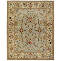 Empire Slate Blue Hand-tufted Wool Area Rug - On Sale - Bed Bath ...