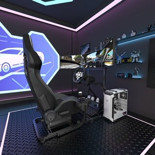 Enhanced Stabilized Racing Steering Wheel Cockpit with Fanatec,PXN ...