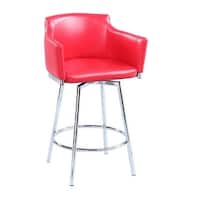 Somette Dahlia Club Counter Stool with Memory Swivel - Counter Height ...