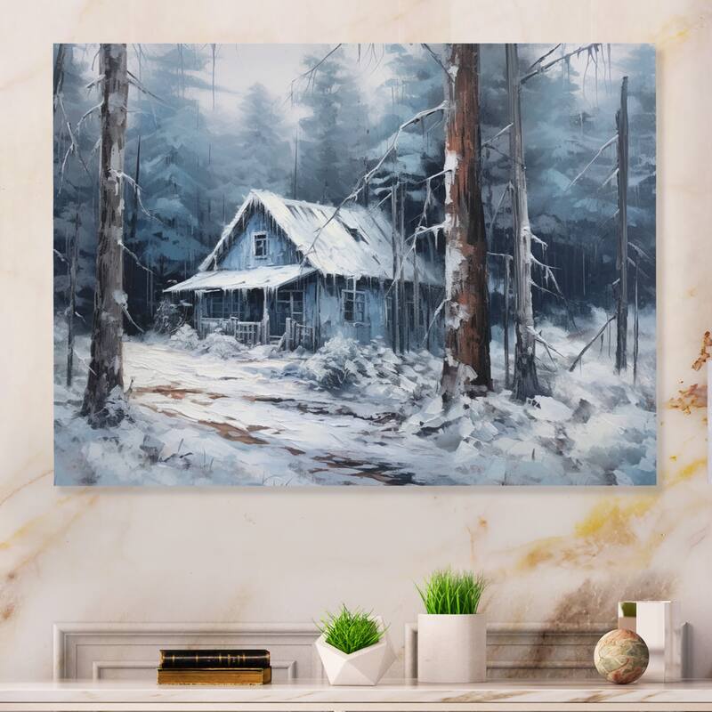 Designart "Winter Snow Marvels II" Snow Metal Wall Art Prints ...