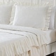 Triple Ruffle Medallion Damask Bedding Set - Bed Bath & Beyond - 36411741