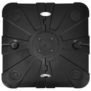 Cantilever Offset Patio Umbrella Base Weight Stand with Wheels, 260lbs ...