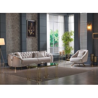 Retkit Flared Arms 2-piece Living Room Set Tufted Back - Bed Bath ...