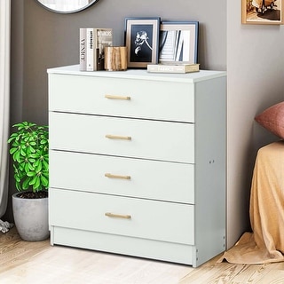 Modern MDF Bedroom Chest of 4 Drawers - Bed Bath & Beyond - 37262328