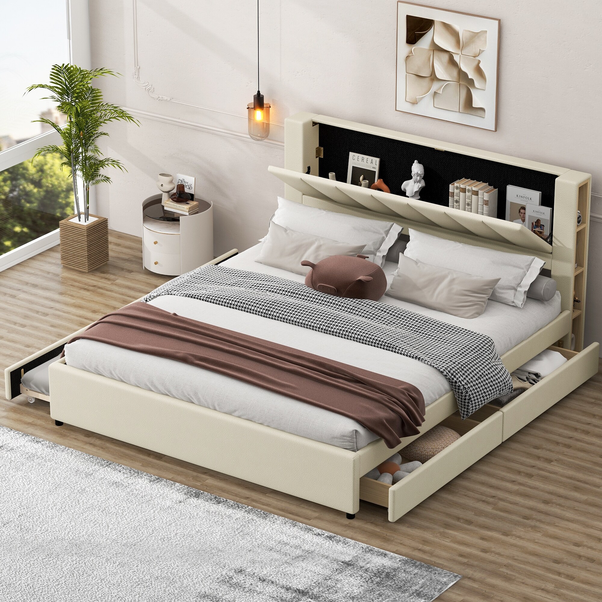California king trundle bed store