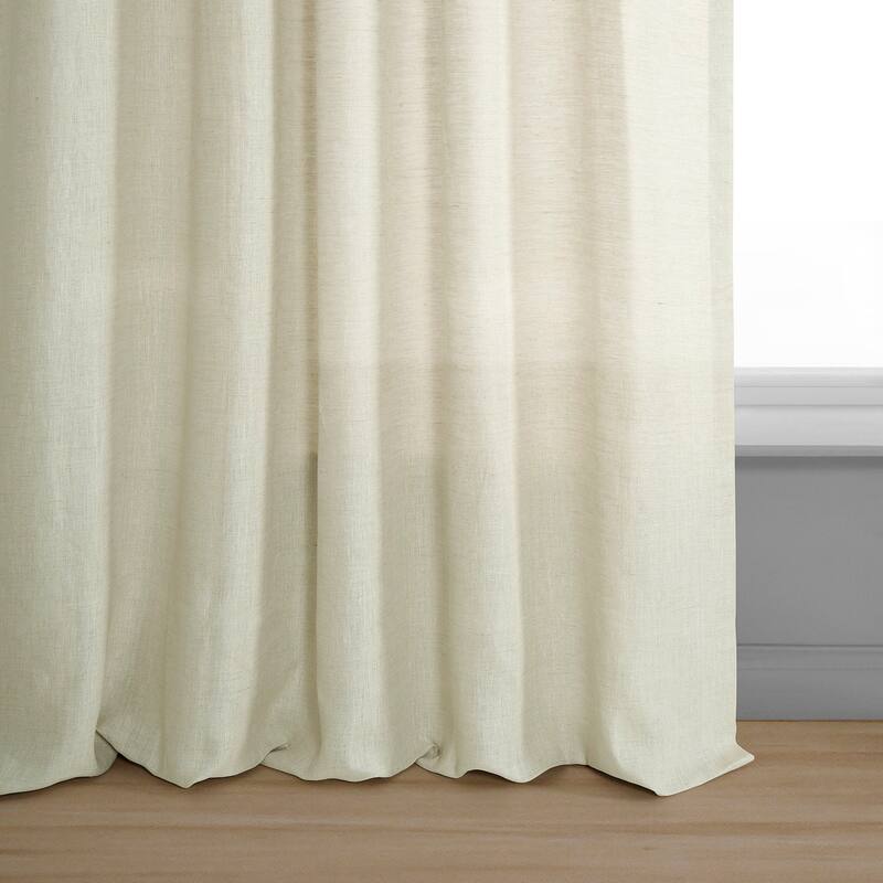 Exclusive Fabrics Signature French Linen Sheer Curtain (1 Panel) - On ...