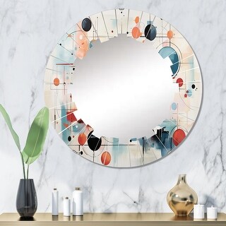 Designart "Colorful Mid Century Abstract Atomic II" Mid-century Modern ...