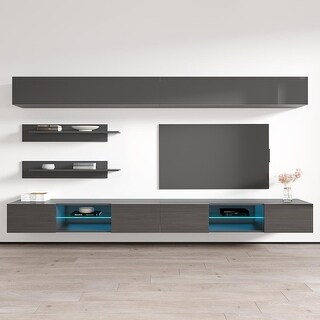 Fly I 33TV Wall Mounted Floating Modern Entertainment Center - Bed Bath ...