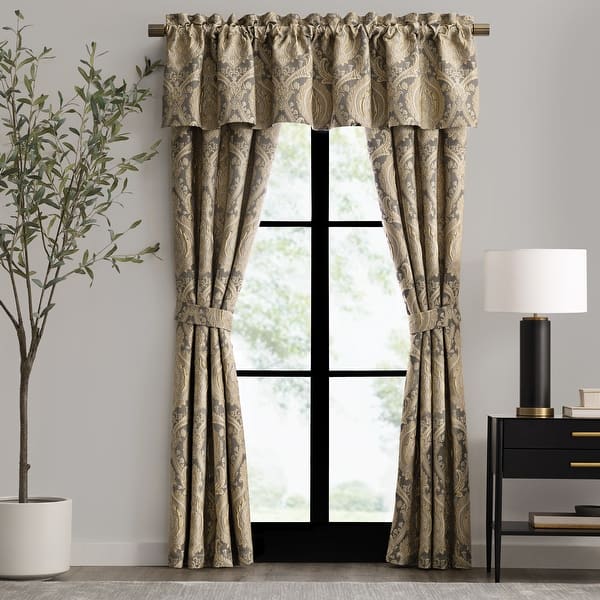 Rose Tree Norwich Damask Lined Panel Pair Drapes - 50" x 84" - Bed Bath ...