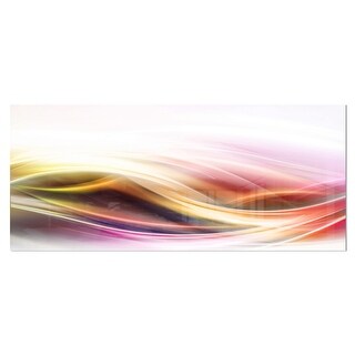 Designart 'Elegant Light Color Pattern' Abstract Digital Art Metal Wall ...