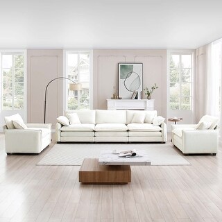 Home Theater Style Sofa,Warm and Cozy Sofa Set with Soft Cushions and ...