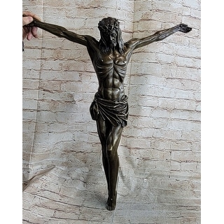 Jesus Christ On Crucifix Wall Mounted Hanging Cross Christian Art Decor ...