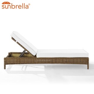 Bradenton Outdoor Wicker Chaise Lounge - Sunbrella - Bed Bath & Beyond ...
