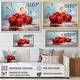 Designart "Fruit Abstract Cherry Expressive II" Food & Beverage Canvas ...