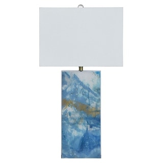 StyleCraft Austin Allen James - Adam - Blue Multi - Acrylic Table Lamp ...