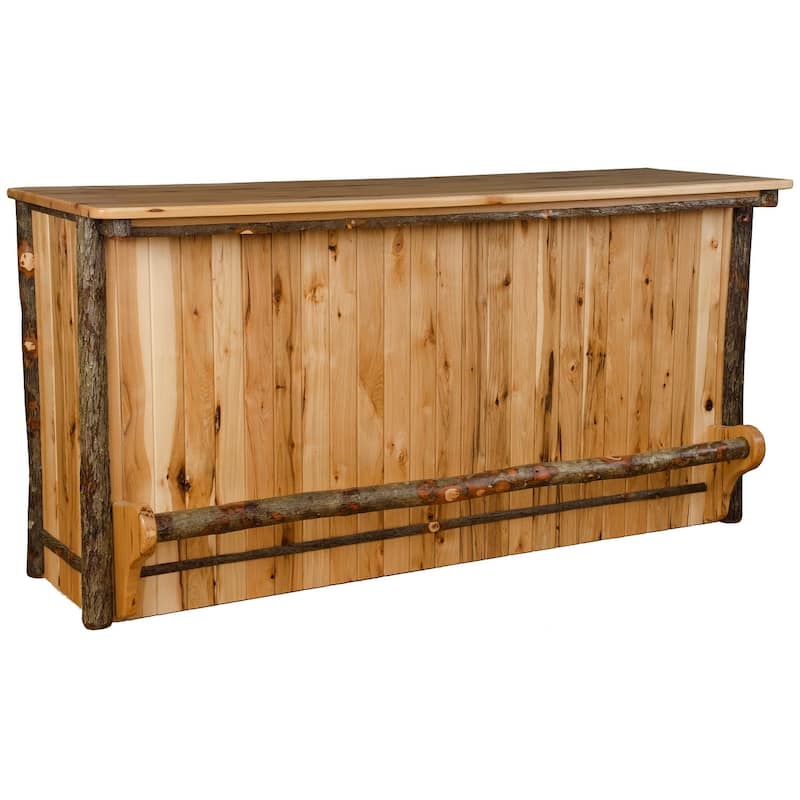 Hickory Log Bar - Overstock - 33614847