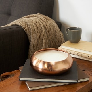 Gold Metal Jasmine Scented Wide Wick Candle with White Wax - On Sale ...