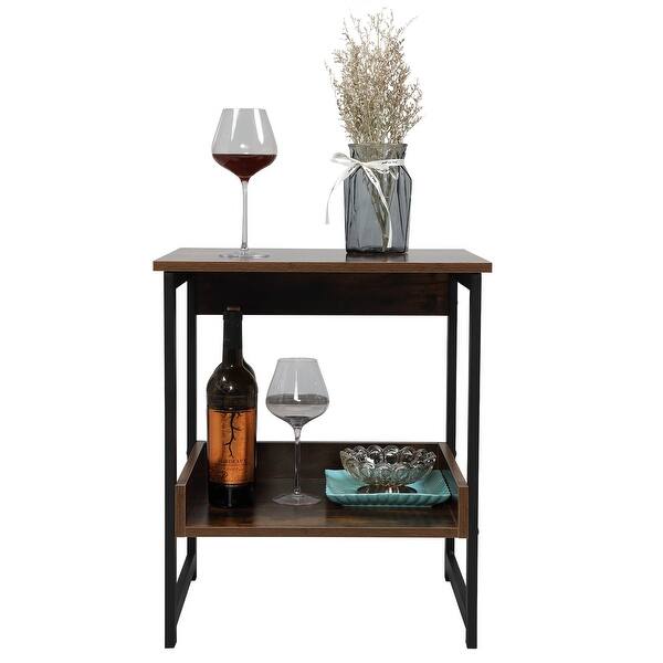 2 Tier Office Table Printer Stand Coffee Table With Storage - Bed Bath ...