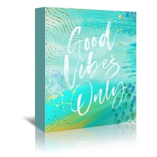 Americanflat - 8" x 10" Good Vibes Only by Elena David Wrapped Canvas ...