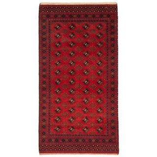 ECARPETGALLERY Hand-knotted Royal Baluch Red Wool Rug - 3'1 x 5'11 ...