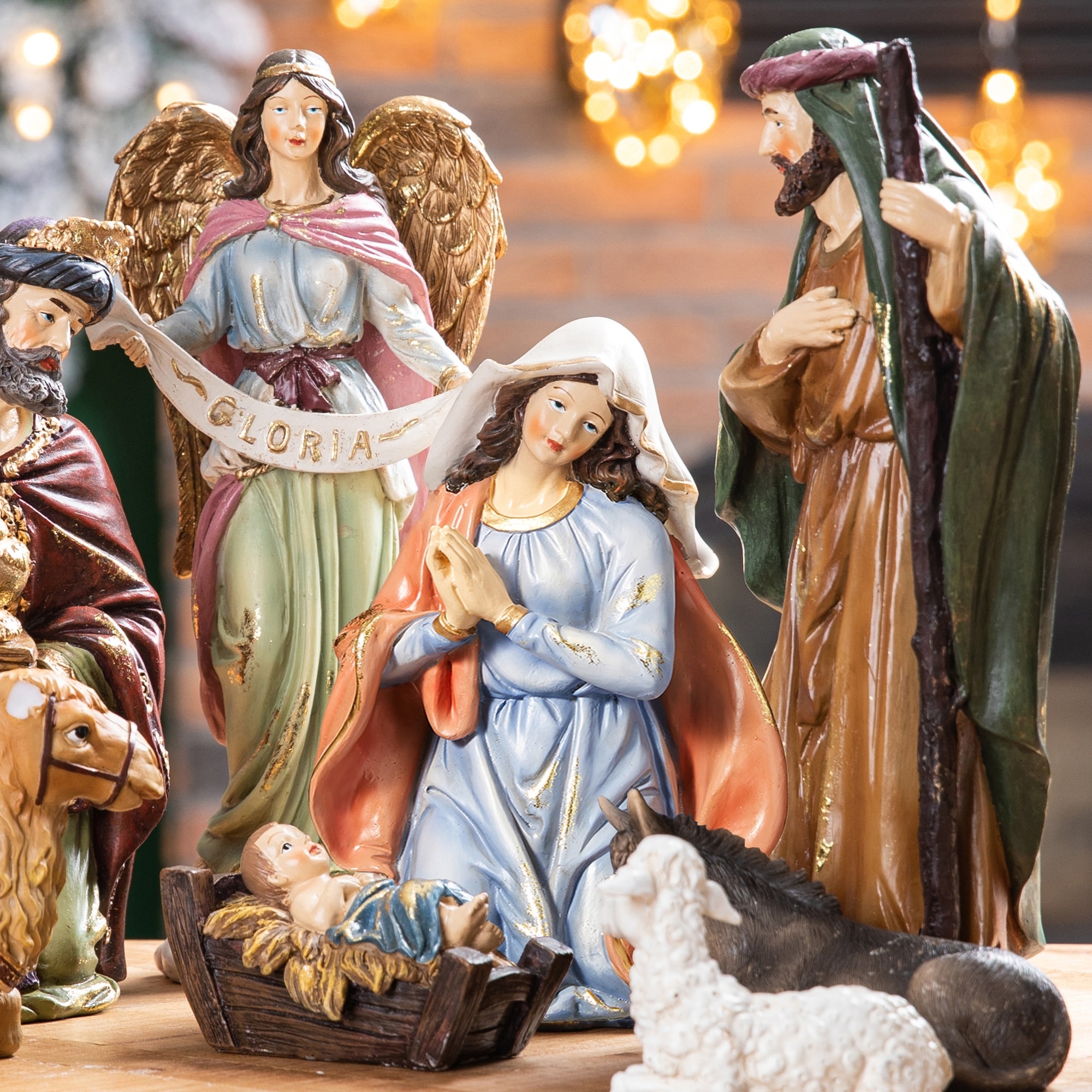 carousel nativity set