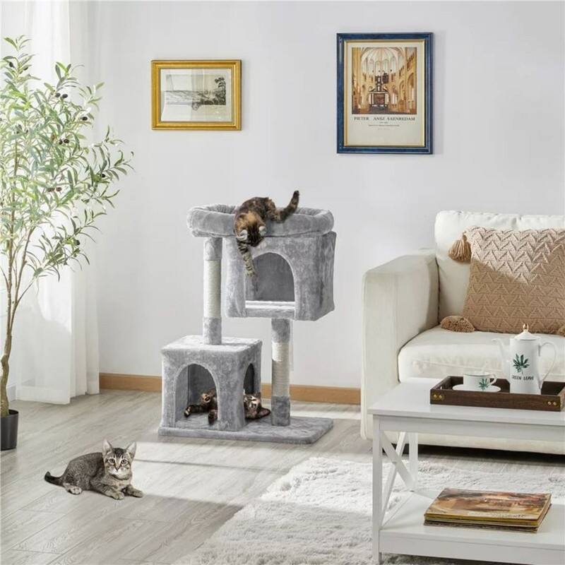 Multilevel Small Space Cat Tree with Condos - Bed Bath & Beyond - 38190233