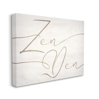 Stupell Relaxing Zen Den Sign Minimal Charming Typography Canvas Wall ...