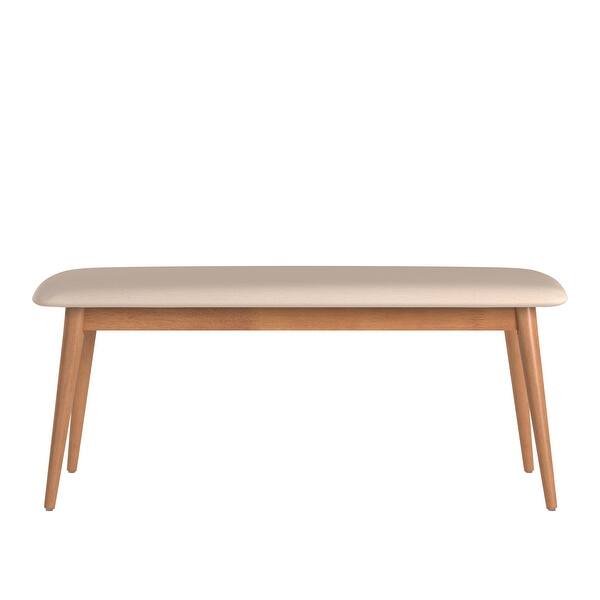 Norwegian Danish Modern Tapered Upholstered Dining Bench iNSPIRE Q ...