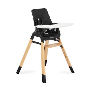 Dream On Me Nibble Wooden Compact High Chair in Black - Bed Bath ...