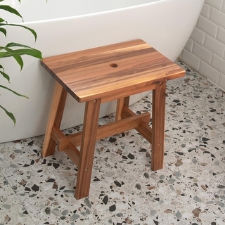 Acacia Wood Stool: Natural Grain, Versatile and Sturdy Design - Strong ...