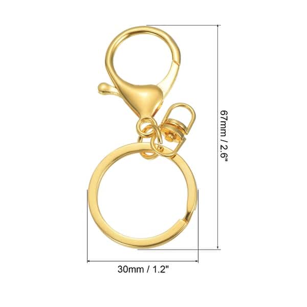 5pcs Key Chain for Keys, Lobster Claw Clasps Keyring for Arts DIY ...