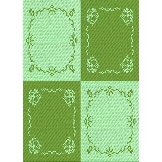 Ahgly Company Machine Washable Transitional Jade Green Area Rugs - Bed ...
