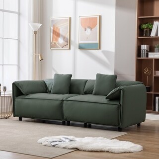 Tech cloth Modern Style Living Room Upholstery Sofa - Bed Bath & Beyond ...