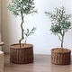 RusticReach Rustic Round Wicker Planter with Liner - Bed Bath & Beyond ...