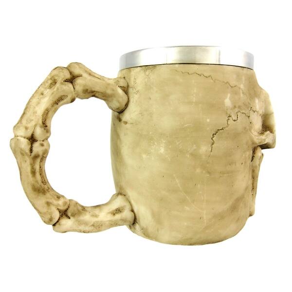 human skull mug