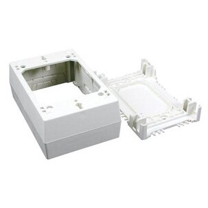 Wiremold NM35 Wiring System Extra Deep Outlet Box, 1-3/4", Ivory - Bed ...