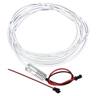 3mm 3.0m PMMA Side Glow Fiber Optic Cable Kit with 12V 1.5W LED Light ...