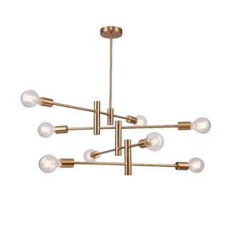 8-Light 4 Tier Golden Bronze Ceiling Fixture - Bed Bath & Beyond - 41466446