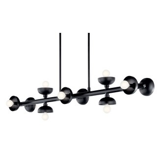 Kichler 52645 Palta 10 Light 48" Wide Abstract Linear Chandelier - Bed ...