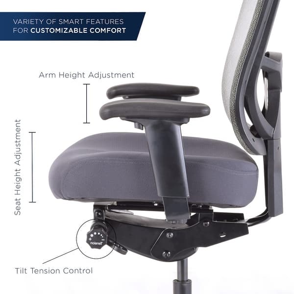 Eurotech Seating Tempur-Pedic Mesh Back Task Chair with Lumbar - Bed Bath & Beyond - 33995398