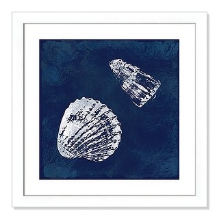 Cyanotype Shells I - 25'' x 25'' - Bed Bath & Beyond - 29803266