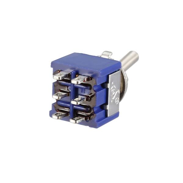Guitar Latching Toggle Switch DPDT 2 Position 6Pin ON ON Bule 2pcs - 1. ...