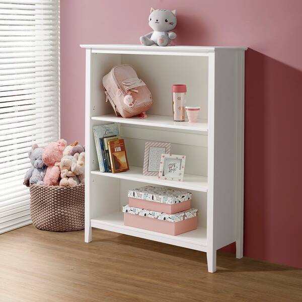 Tall 3-shelf Pine Wood Bookcase - Bed Bath & Beyond - 30268151