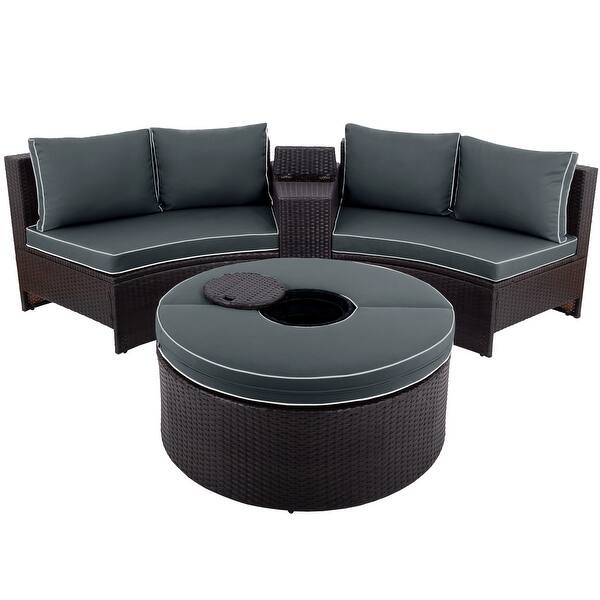 round sofa dining set