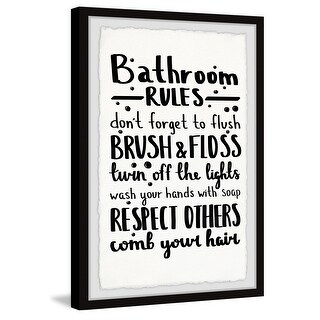 'Respect Rules' Framed Painting Print - Bed Bath & Beyond - 32964449